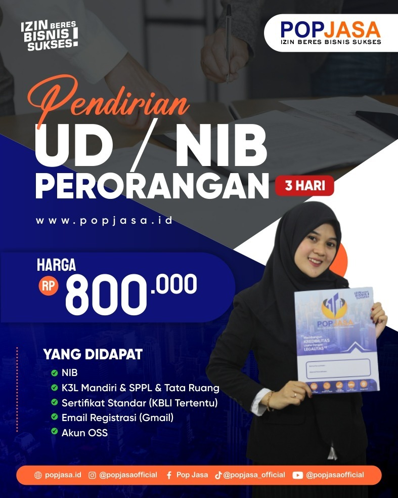 Jasa Pembuatan NIB Perorangan - Konsultasi Gratis Disini