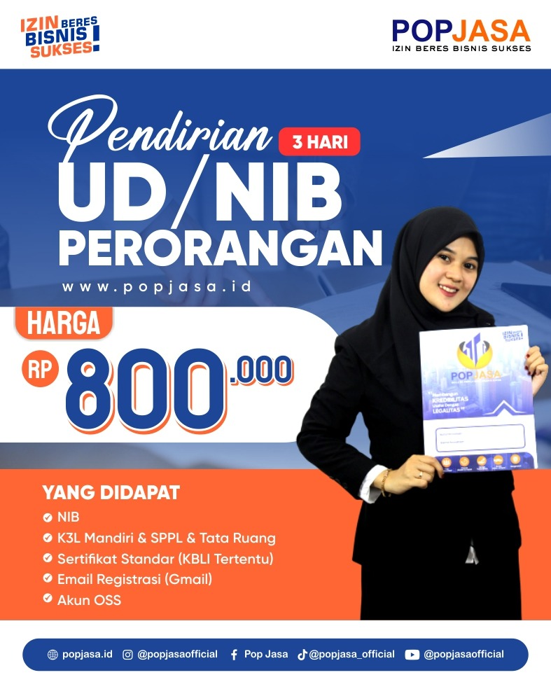 Paket Jasa Pembuatan NIB Wonocolo, Surabaya - POP JASA